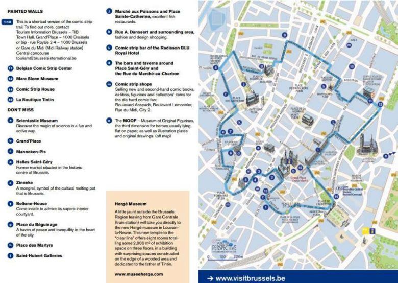 Arte mural en Bruselas - Paredes pintadas con escenas de comics - Con ...